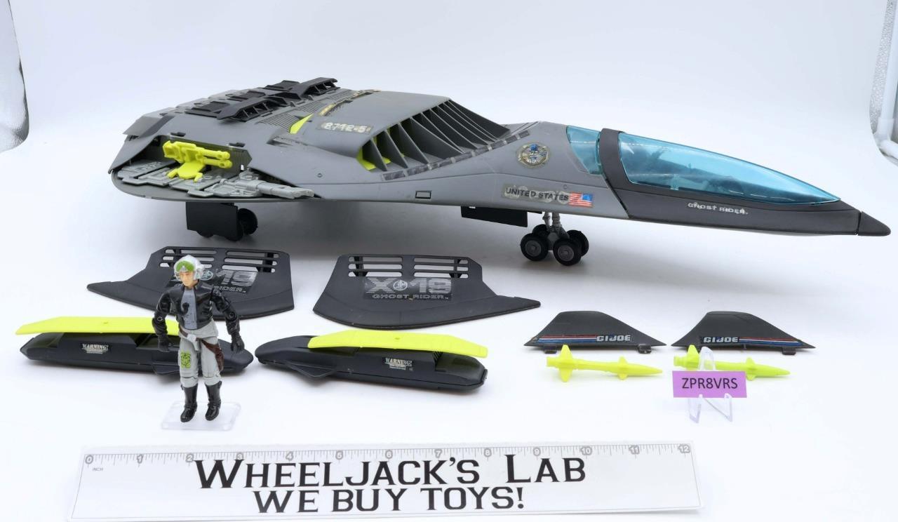Phantom X-19 W/Ghostrider 100% Complete 1988 GI Joe Hasbro Vintage ...