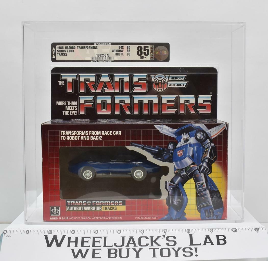 Tracks AFA 85 80/85/90 1985 G1 Transformers Hasbro Sealed Action Figure ...