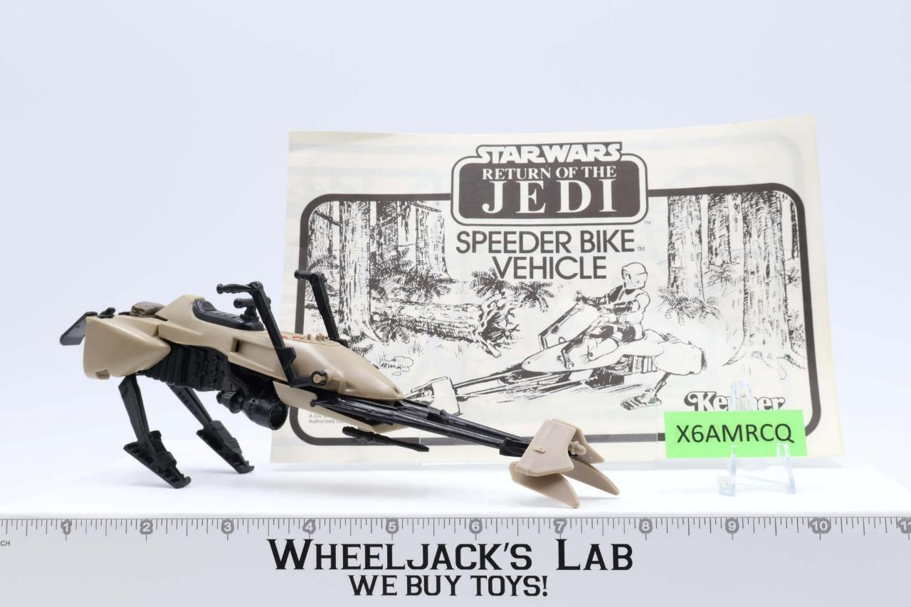 Speeder Bike 100% Complete Star Wars ROTJ 1983 Kenner Action Figure Vehicle - Wheeljack's Lab