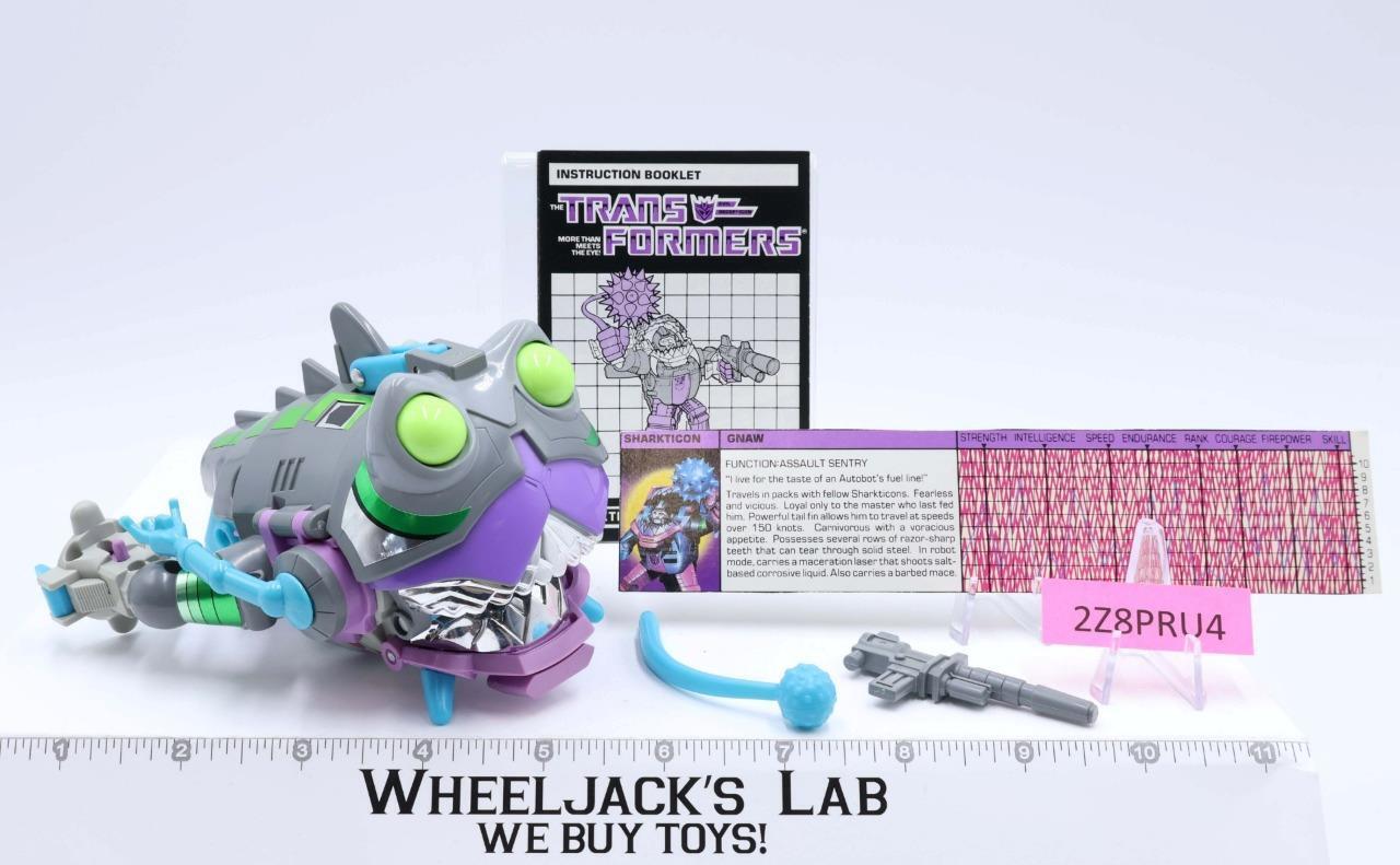 Gnaw Sharkticon 100% Complete NEAR MINT 1986 Vintage G1 Transformers ...
