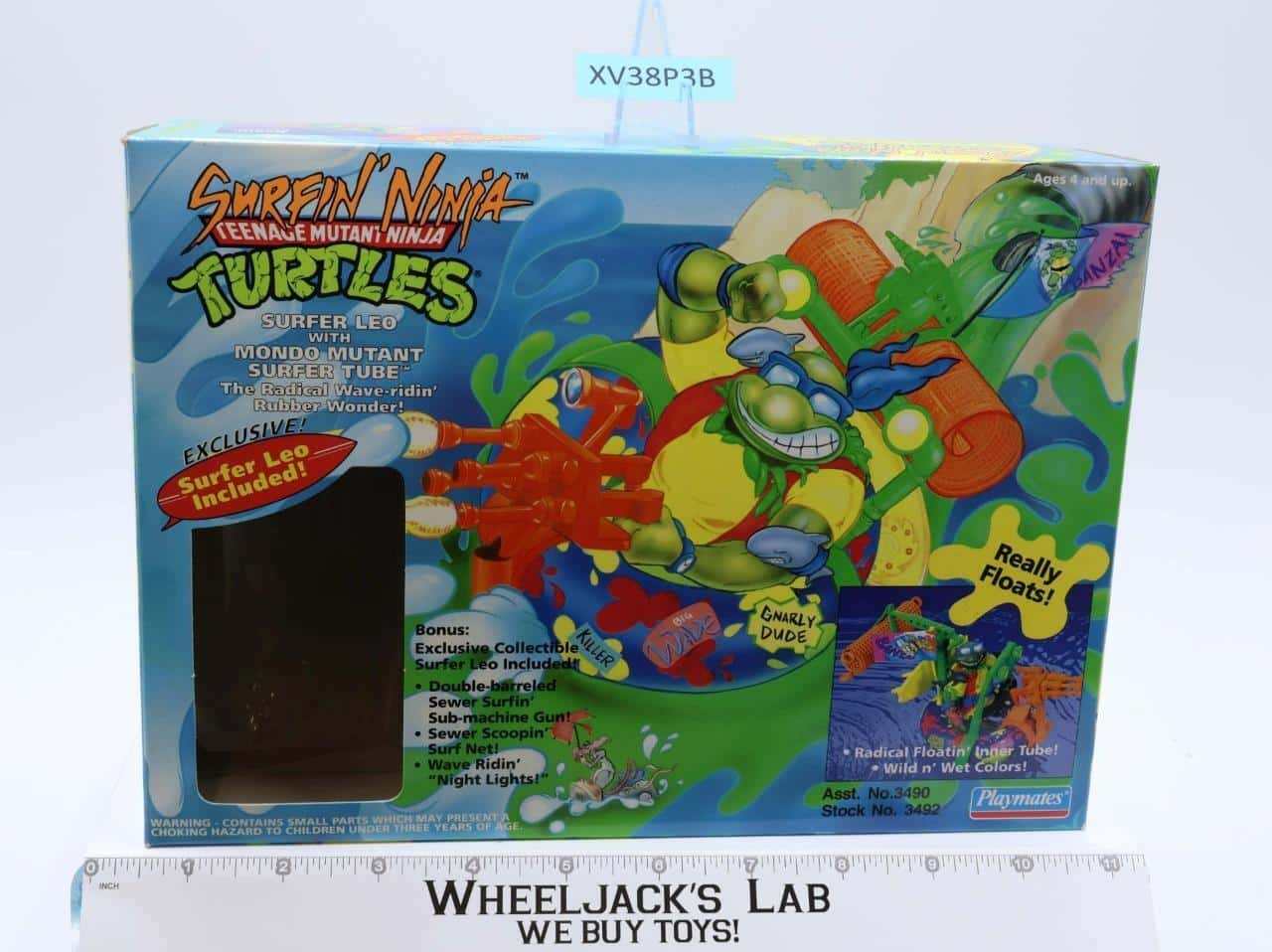 Surfer Leo W/ Mondo Mutant Surfer Tube Complete TMNT 1994 Playmates ...