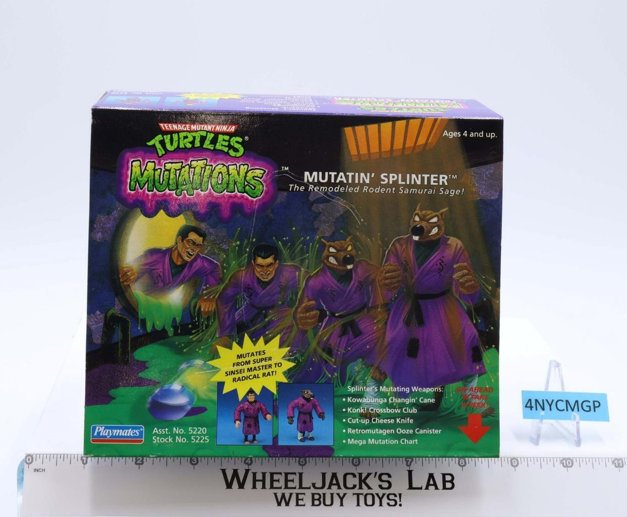 Mutatin' Splinter 100% Complete TMNT Mutations 1992 Playmates Action ...