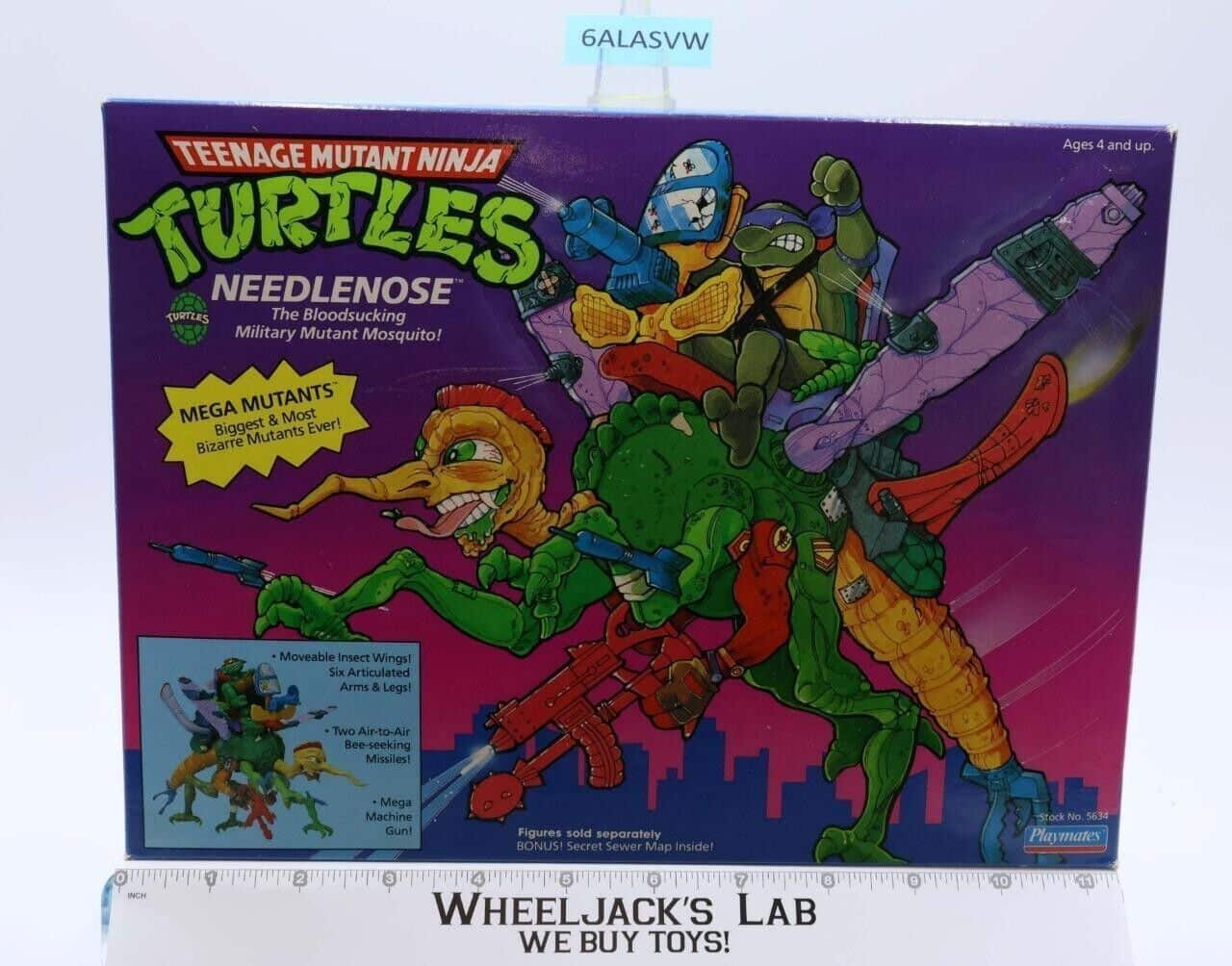 Needlenose 100% Complete Teenage Mutant Ninja Turtle TMNT 1990 ...