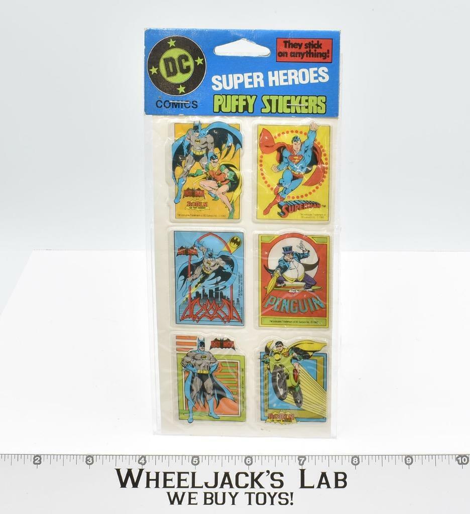 Batman Superman Super Powers Puffy Stickers 1982 DC Comics - Wheeljack ...