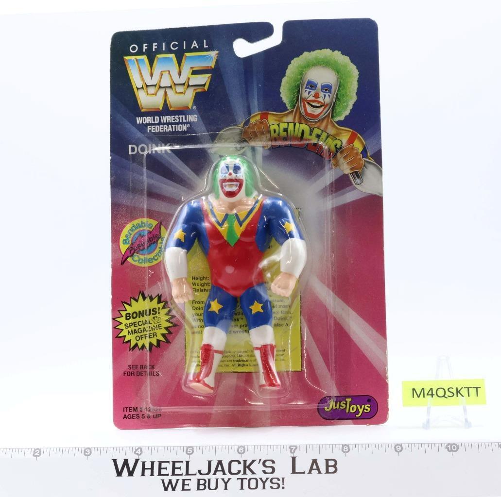 Doink Bend-Ems WWF 1994 Just Toys 4.5" NEW MOSC SEALED - Wheeljack's Lab