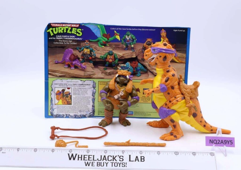 Cave Turtle Don W/ Trippy T-Rex Teenage Mutant Ninja Turtles TMNT 1993 ...