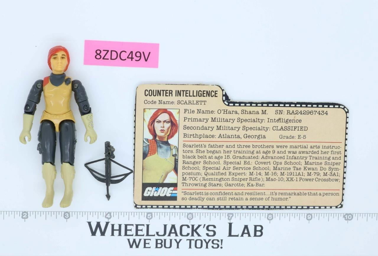 Scarlett V1.5 SWIVEL ARM 100% Complete G.I. Joe 1983 Hasbro Vintage ...