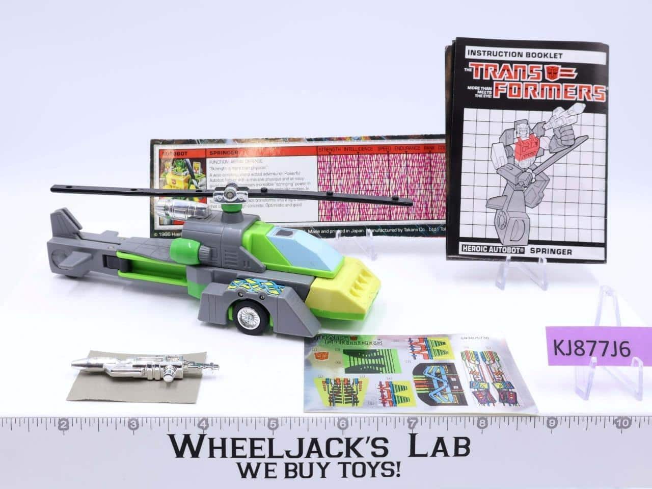 Springer 100% Complete UNUSED STICKER Vintage 1986 G1 Transformers ...