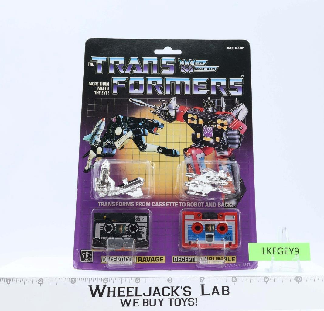 Ravage & Rumble G1 Transformers 1985 Hasbro Action Figure NEW MOSC ...
