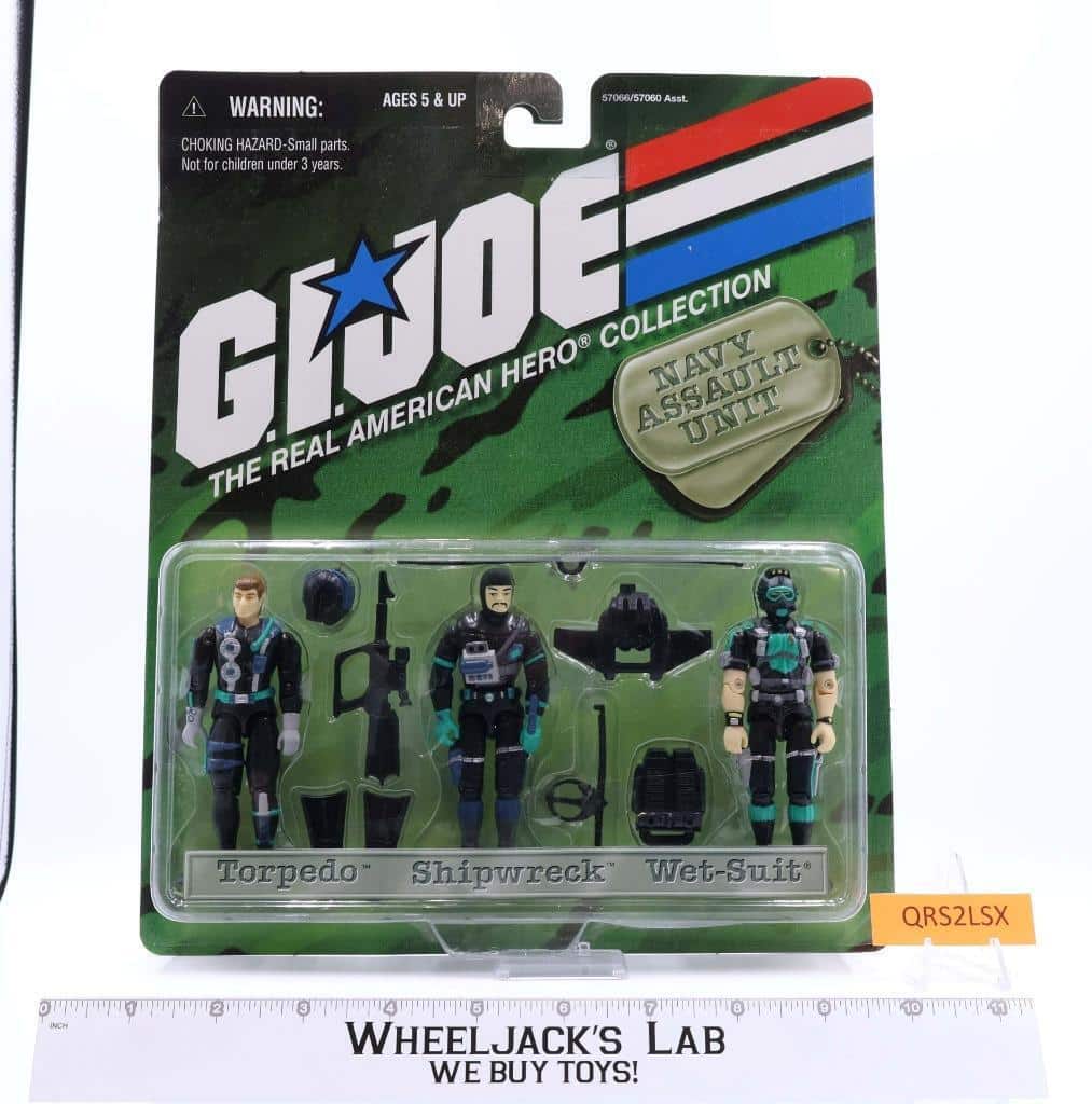 Navy Assault Unit GI Joe 1998 Hasbro Action Figure Vehicle NEW MOSC ...