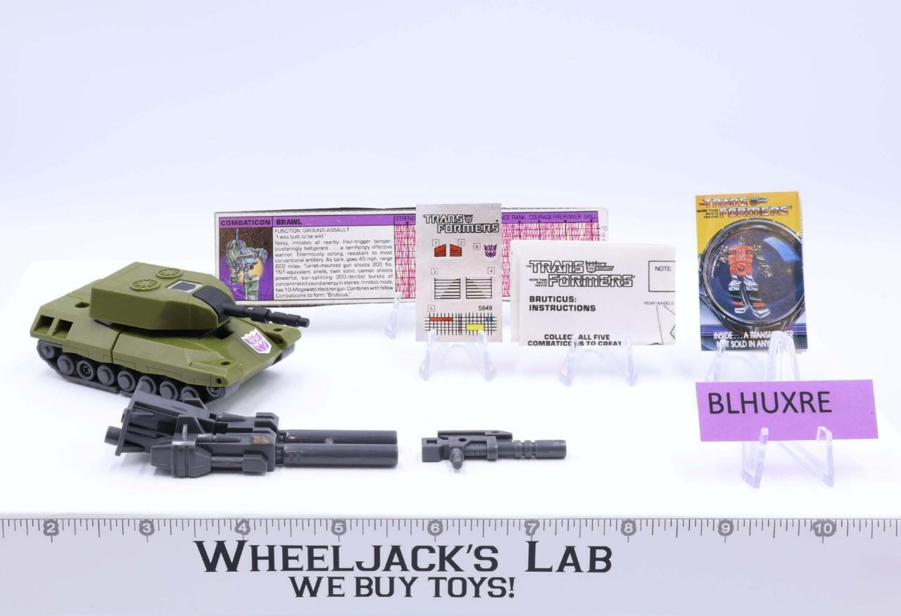 Brawl Bruticus 100% Complete UNUSED STICKERS 1986 G1 Transformers ...