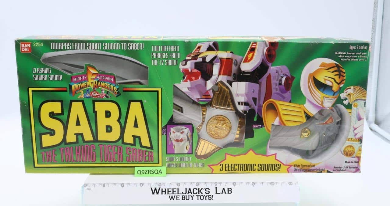 Saba Talking Tiger Saber WORKS Mighty Morphin Power Rangers 1994 Bandai ...