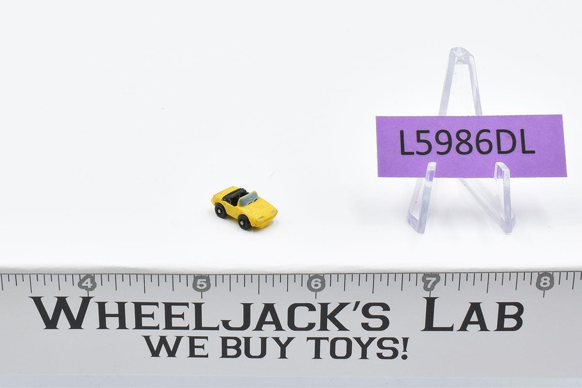Miniature Yellow Convertible 1988 Vintage Galoob Micro Machines ...