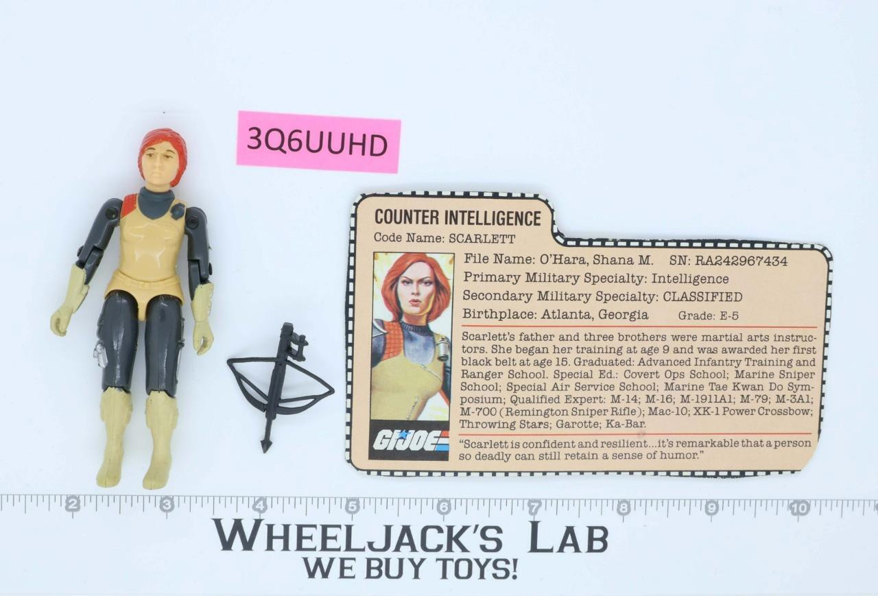 Scarlett V1 Straight Arm 100% Complete 1982 G.I. Joe Hasbro Vintage ...