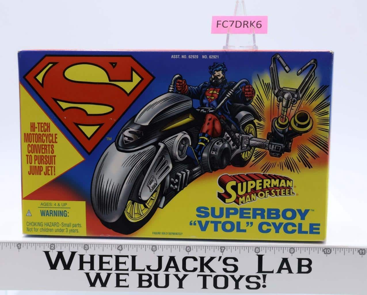 Superman Man Of Steel Superboy "VTOL Cycle" DC Comics 1995 MISB ...