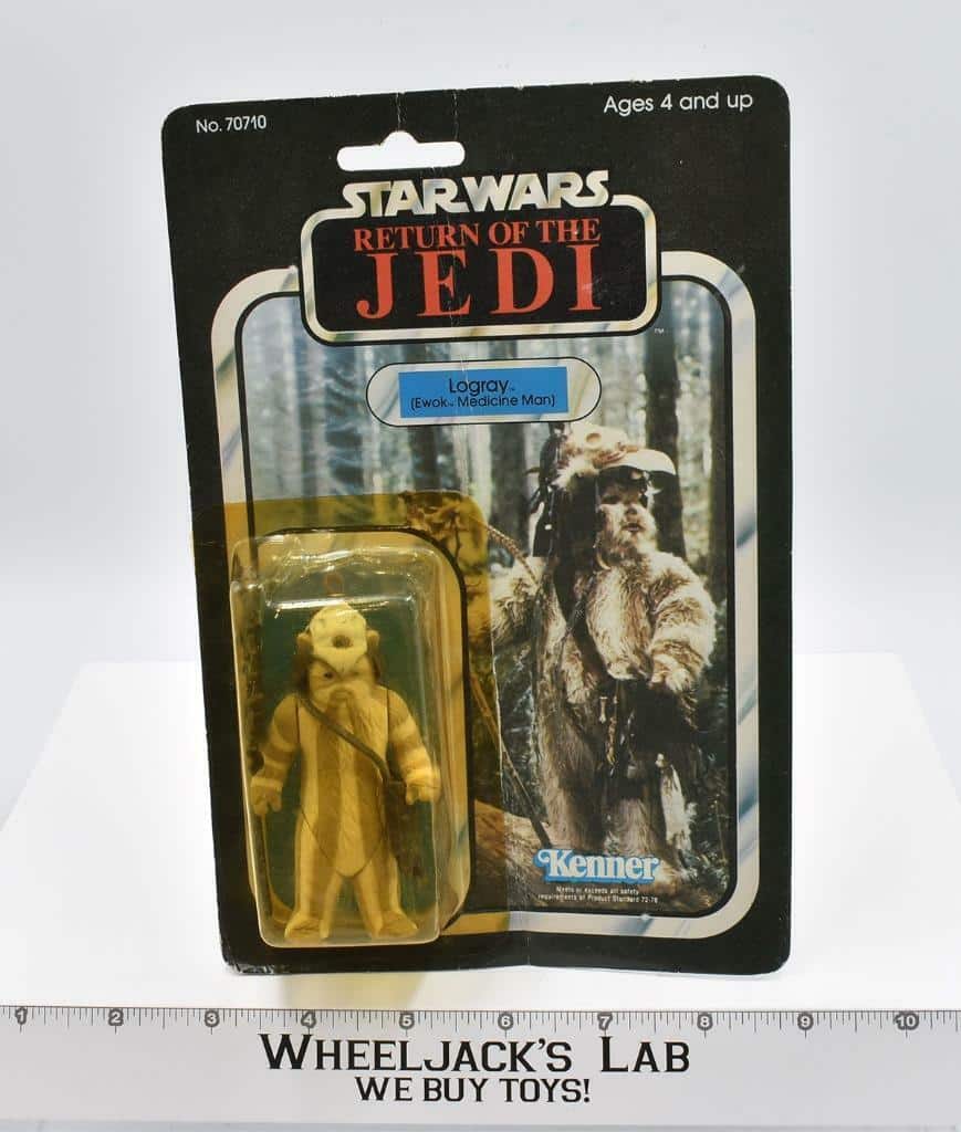 Logray Medicine Man 65 Back Star Wars ROTJ 1983 Kenner Vintage MOSC ...