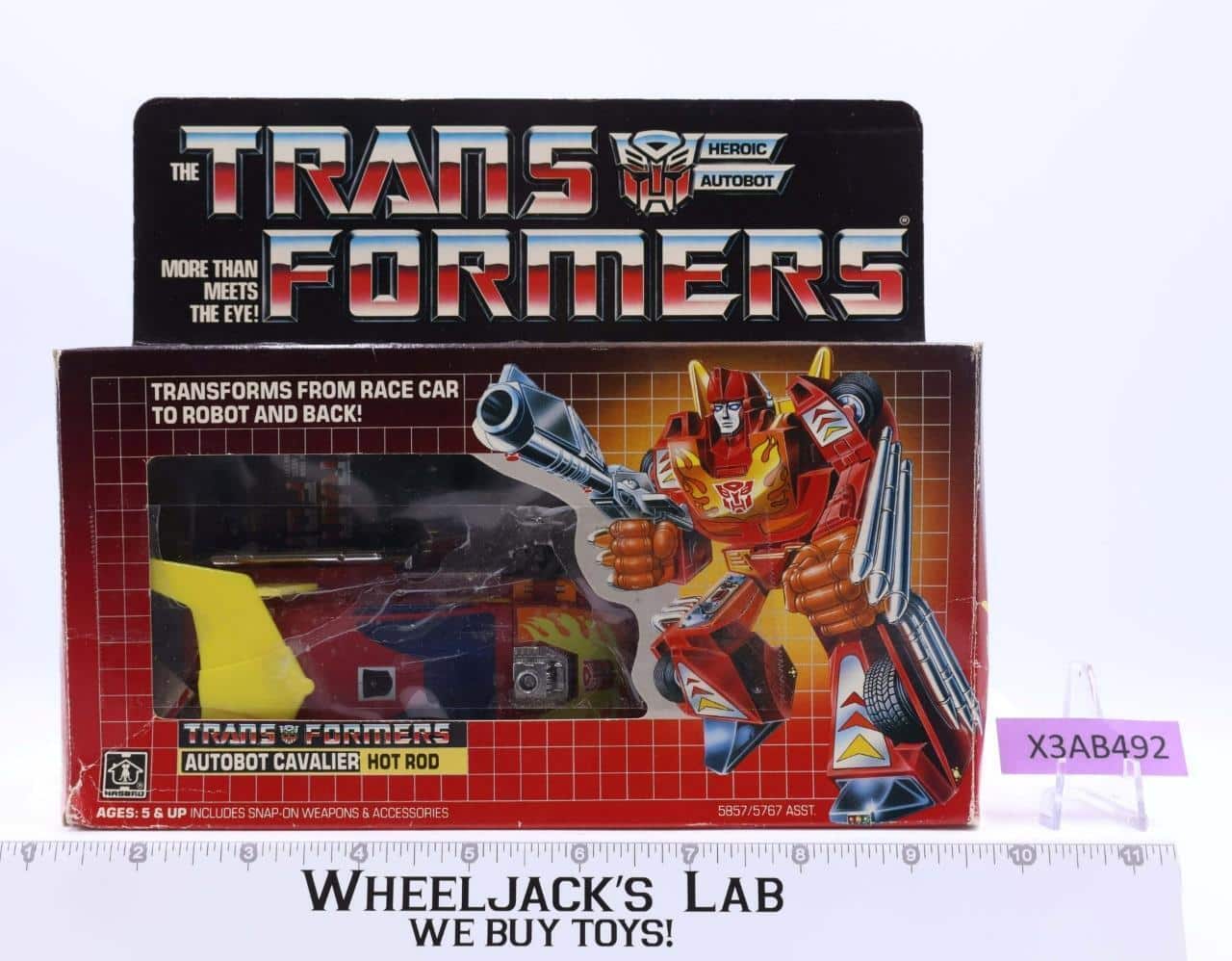 Hot Rod 100% Complete W/Box 1986 Vintage Hasbro G1 Transformers Action ...