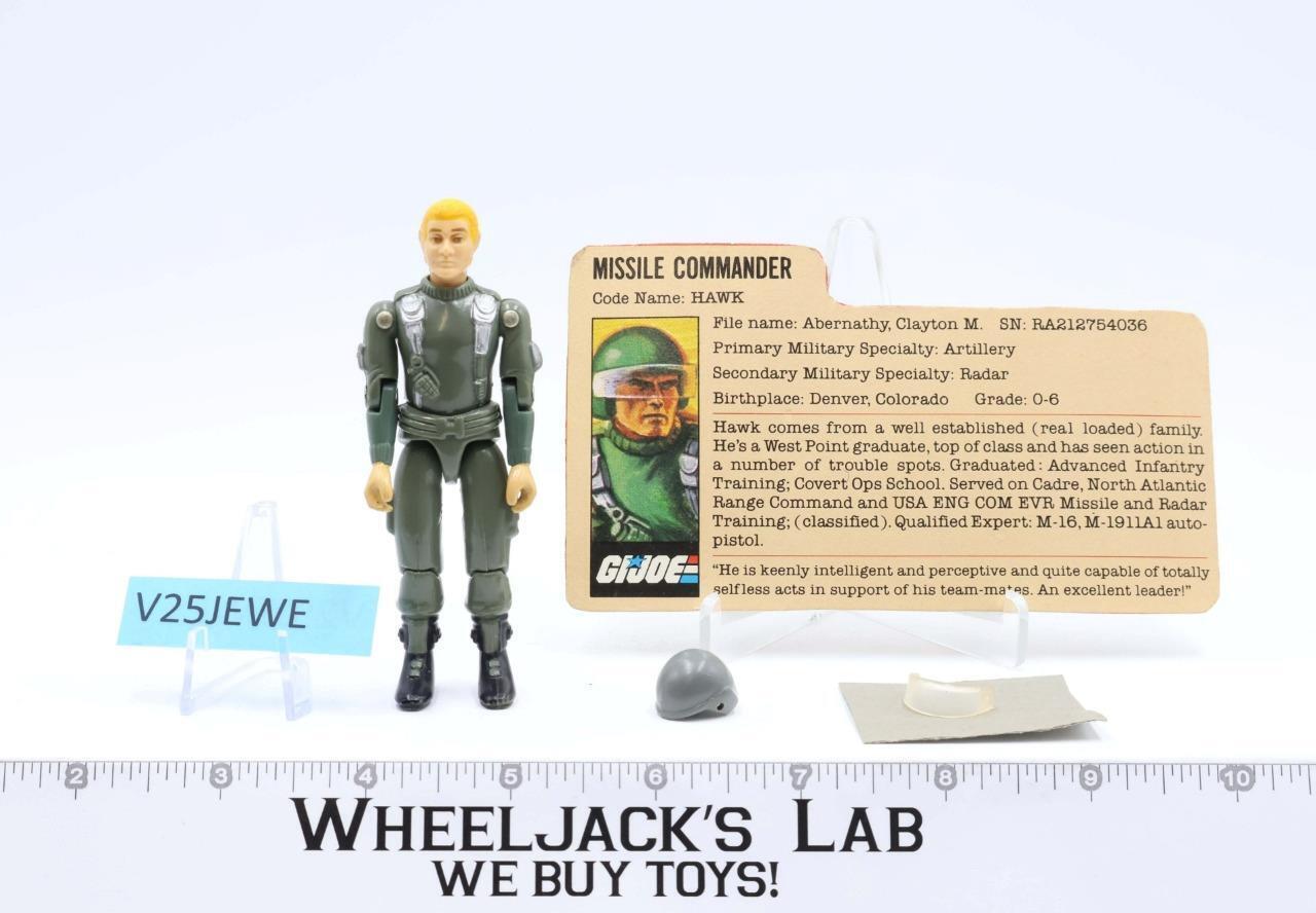 Hawk V1 Straight Arm 100% Complete 1982 G.I. Joe Vintage Hasbro Action ...