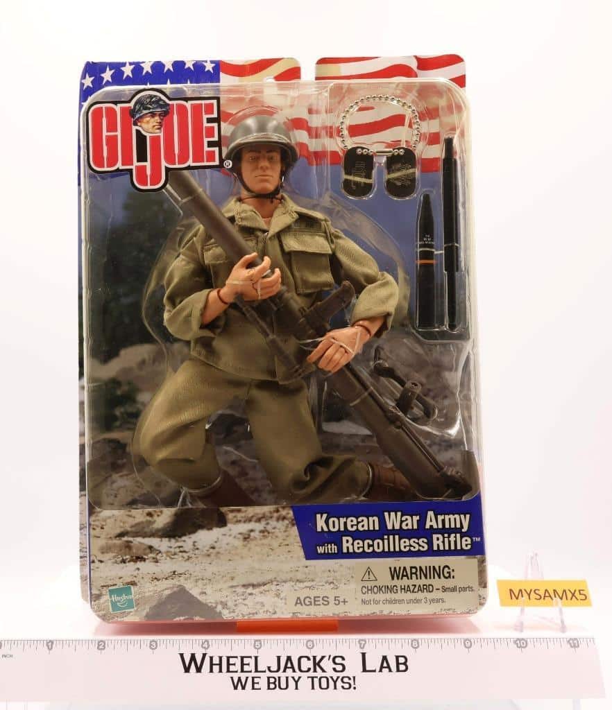 Korean War Army W/Recoilless Rifle GI Joe 2002 NEW MOSC Hasbro Action ...