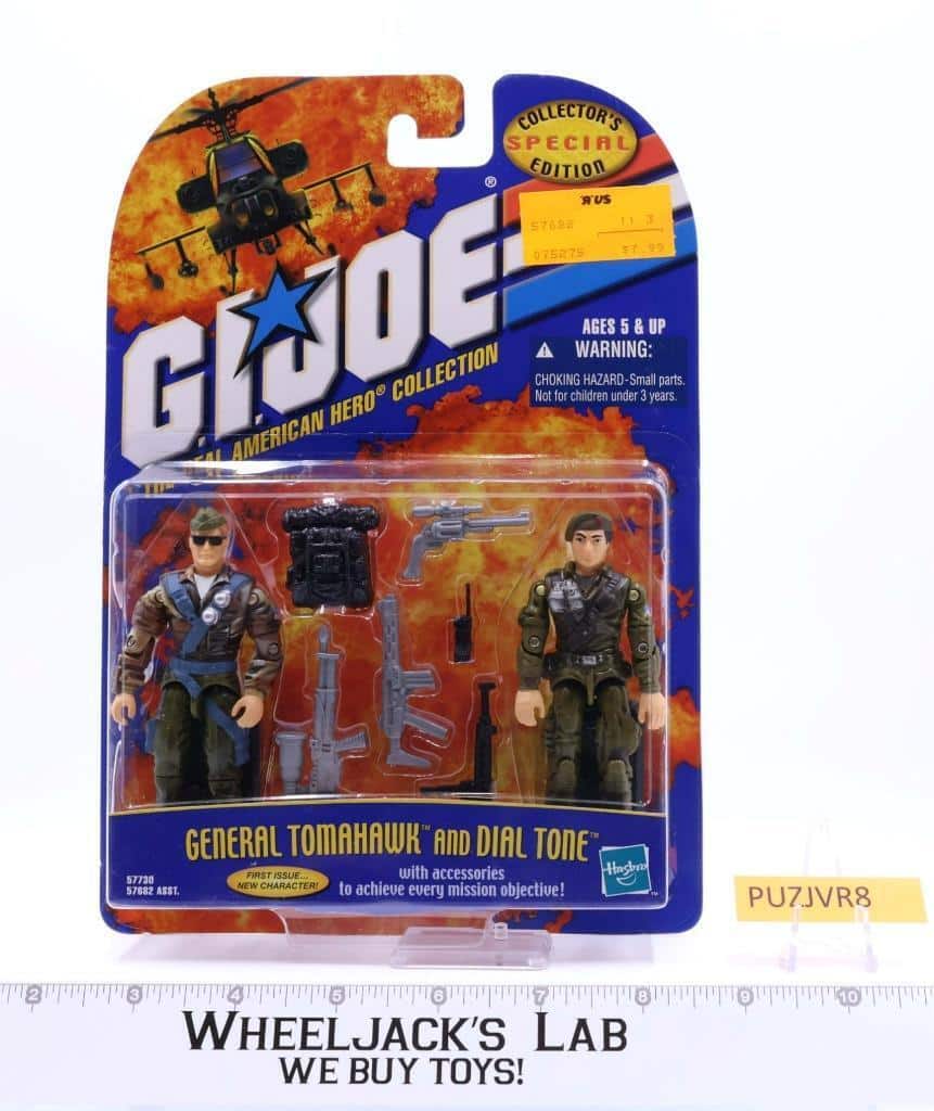 General Tomahawk and Dial Tone GI Joe Collector's Edition 2000 Hasbro NEW MOSC - Wheeljack's Lab