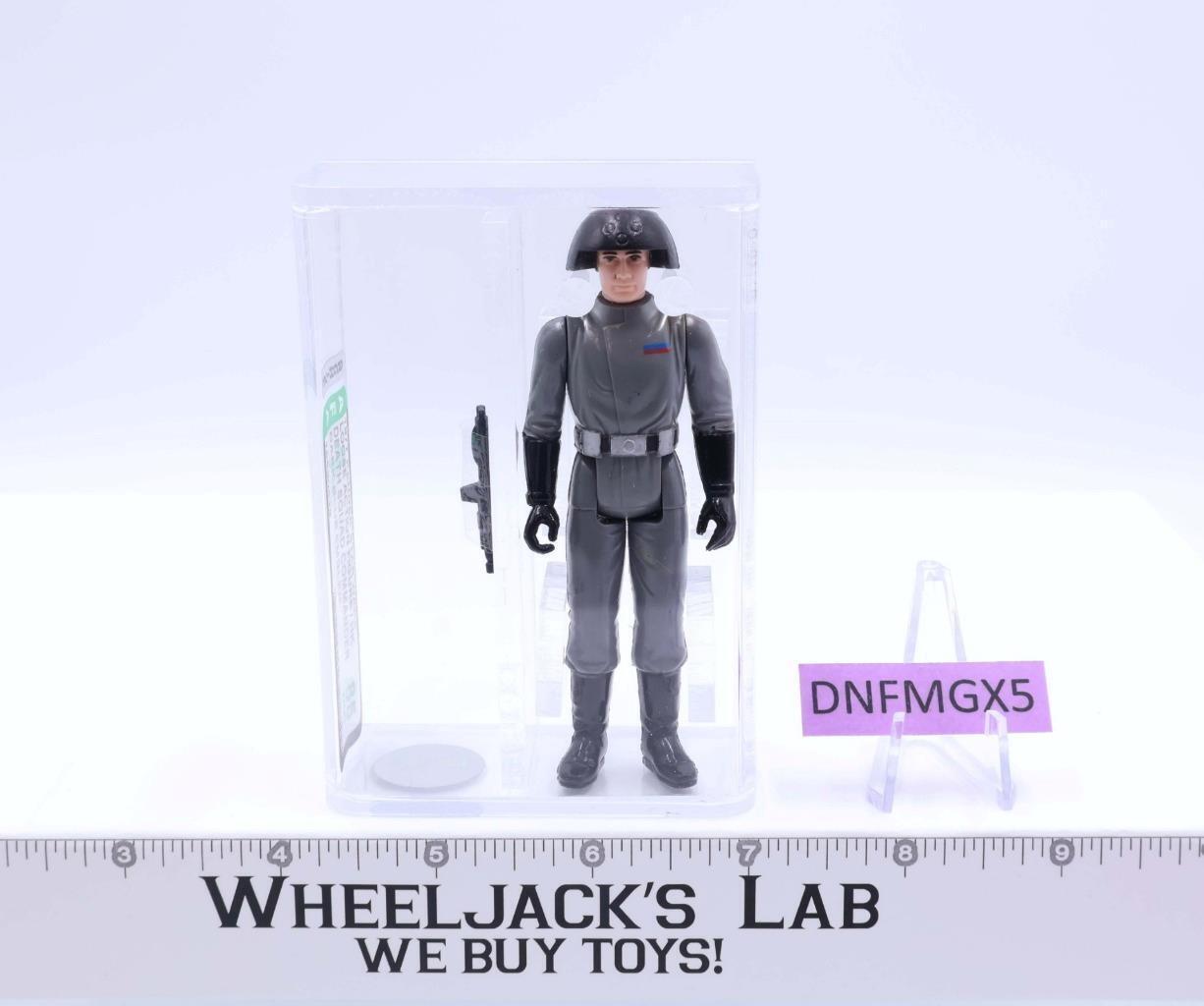 Death Squad Commander Dark Blue Emblem HK AFA 85 Star Wars 1977 Kenner ...