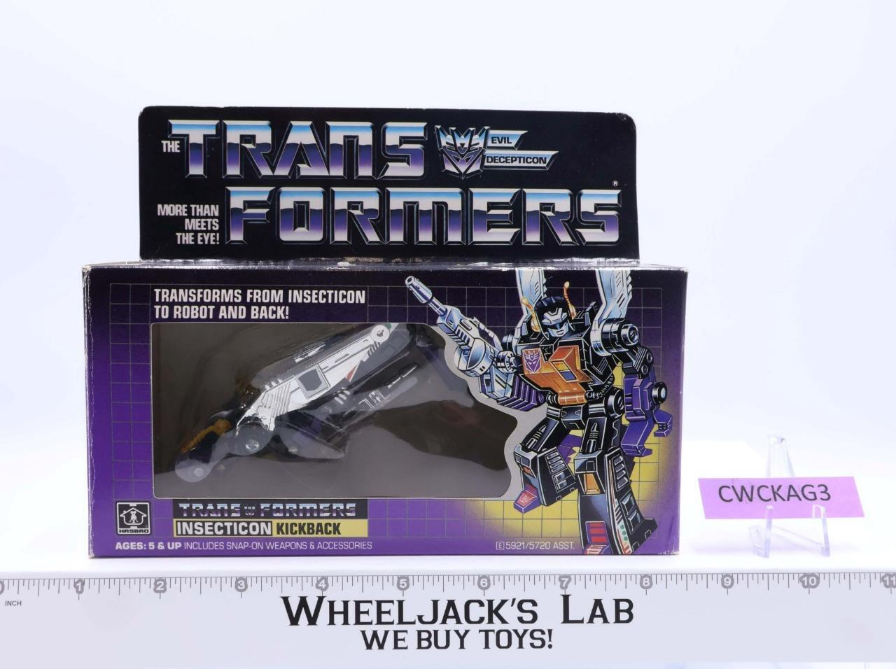 Kickback W NICE BOX & FIGURE 100% Complete 1985 Vintage Hasbro G1 ...