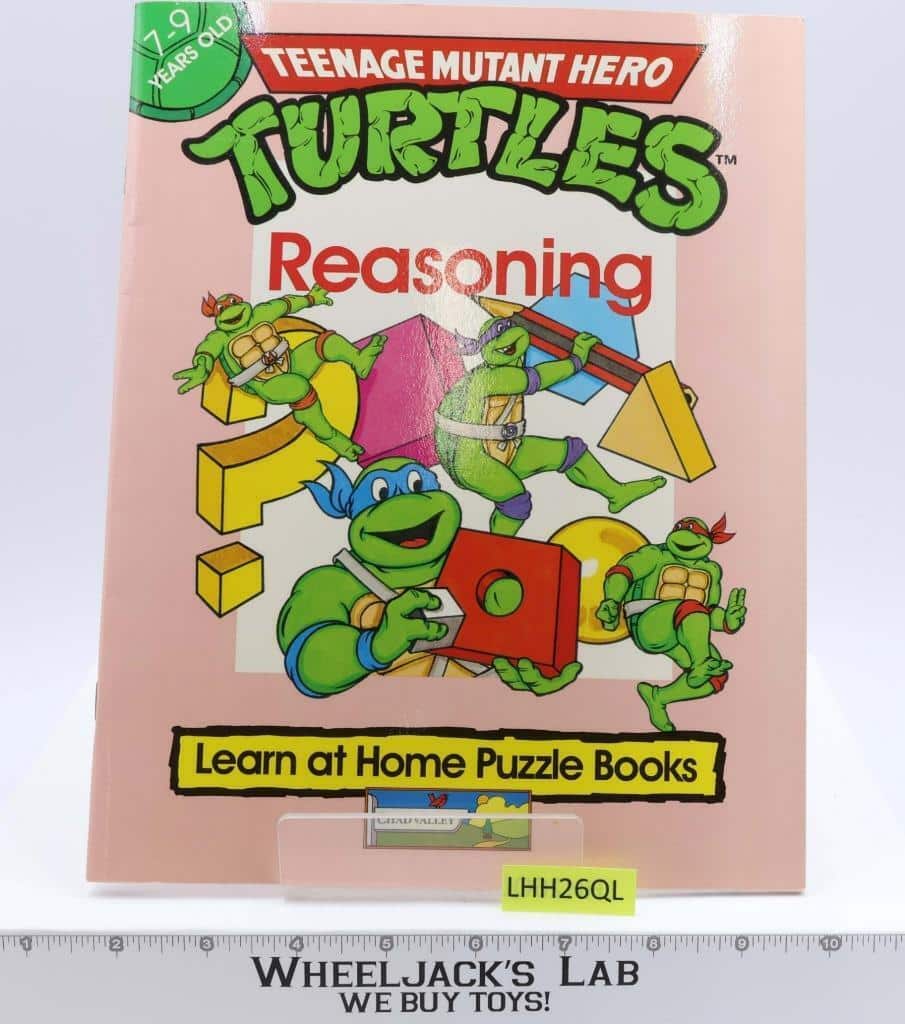 Teenage Mutant Hero Turtles Reasoning Puzzle Book Mirage 1991 Vintage ...