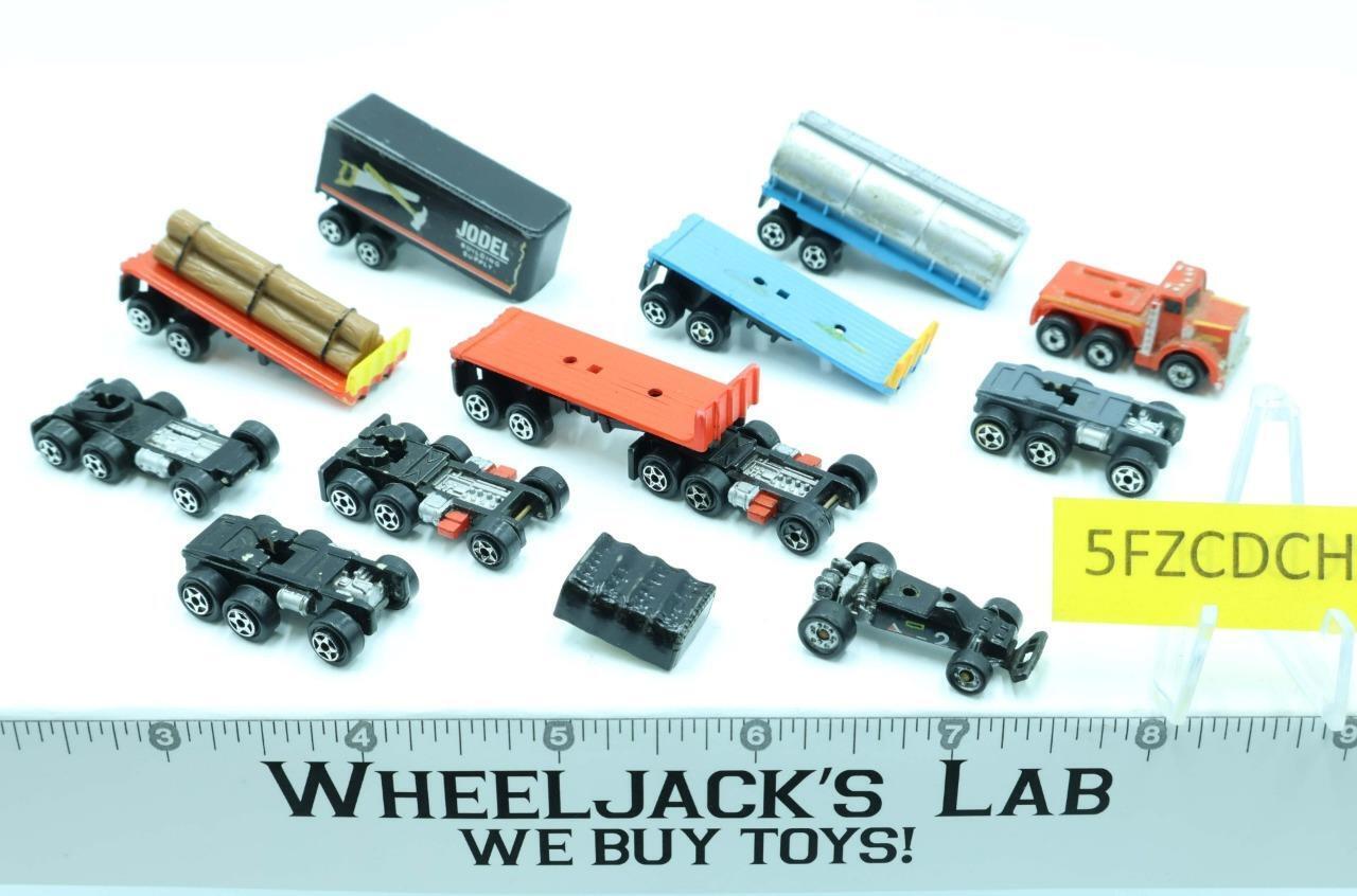 Lot of 5 Semi Trucks W/Trailers 1988-89 Vintage Galoob Micro Machines ...
