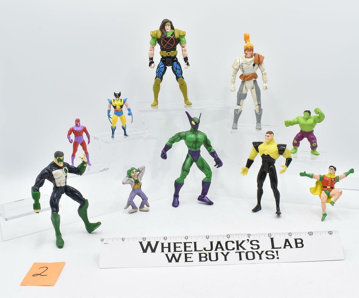 Lot of 10 Mix of Marvel and DC Comic Characters Kenner Action Figures ...