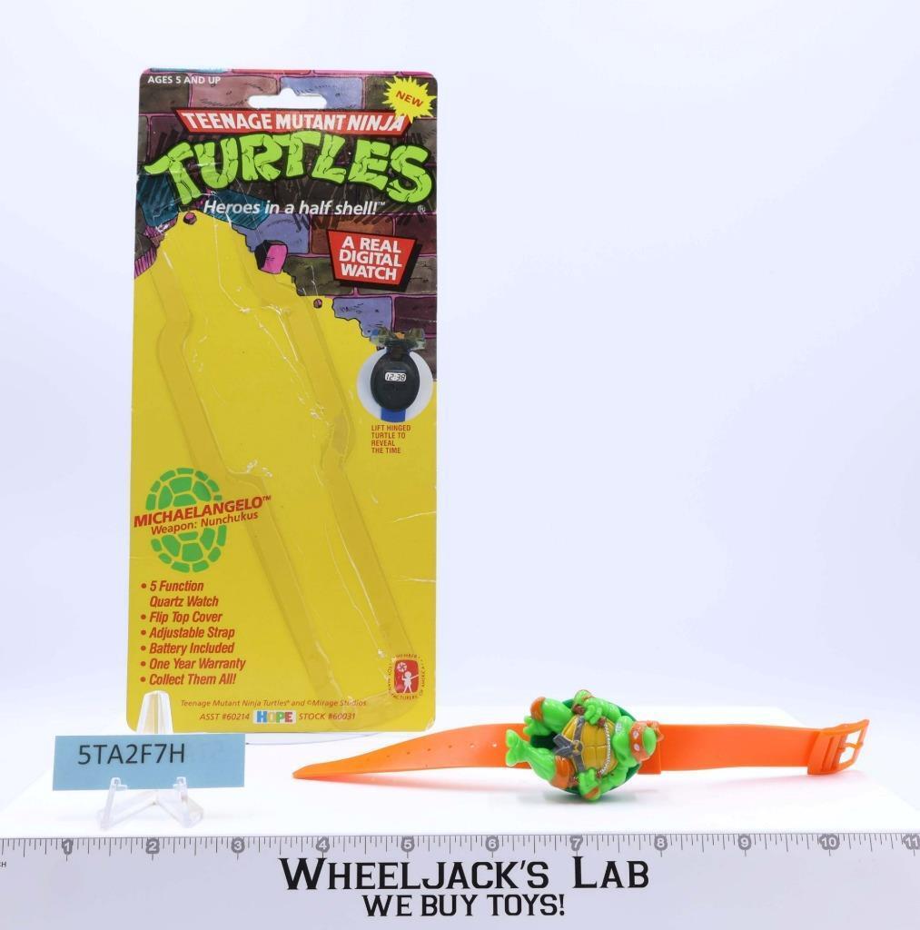 Michaelangelo Wrist Watch TMNT Teenage Mutant Ninja Turtles 1988 Mirage ...