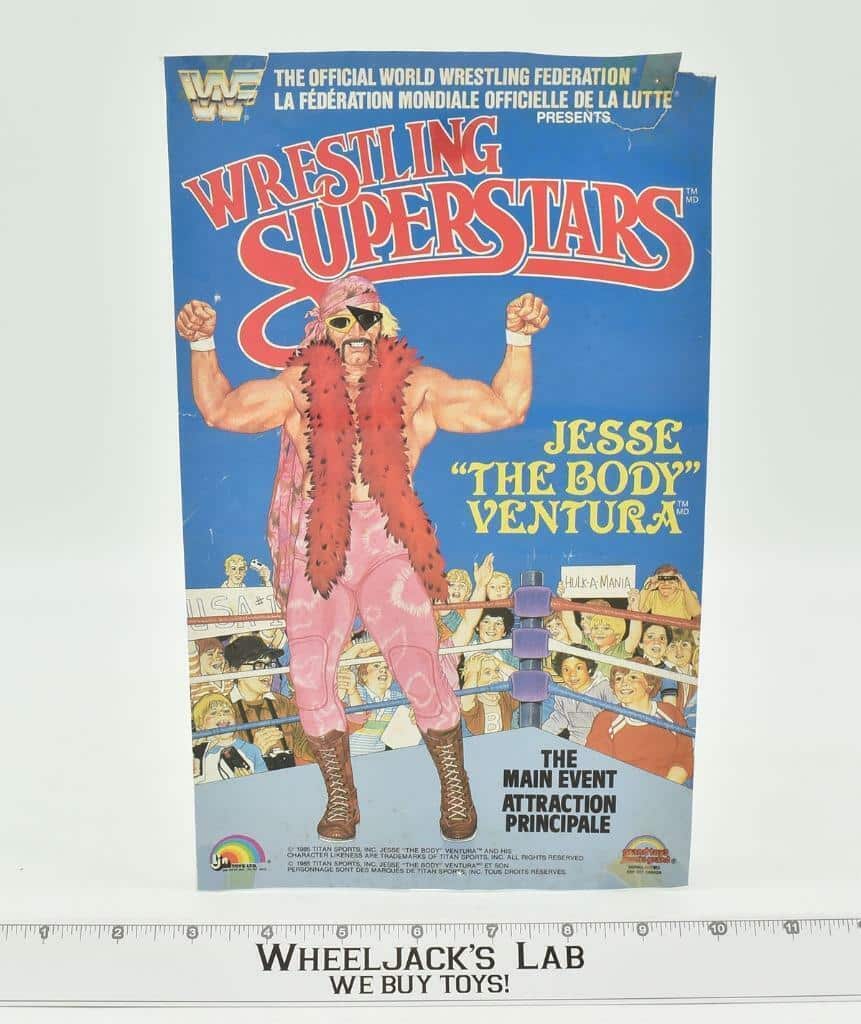 Jesse "The Body" Ventura Original Poster 1985 WWF LJN Wrestling Vintage - Wheeljack's Lab