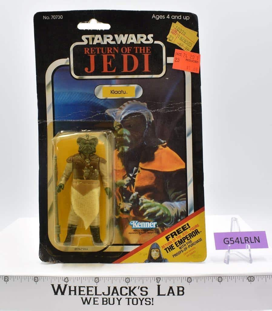 Klaatu 65 Back Star Wars ROTJ 1983 Kenner Action Figure NEW MOSC ...