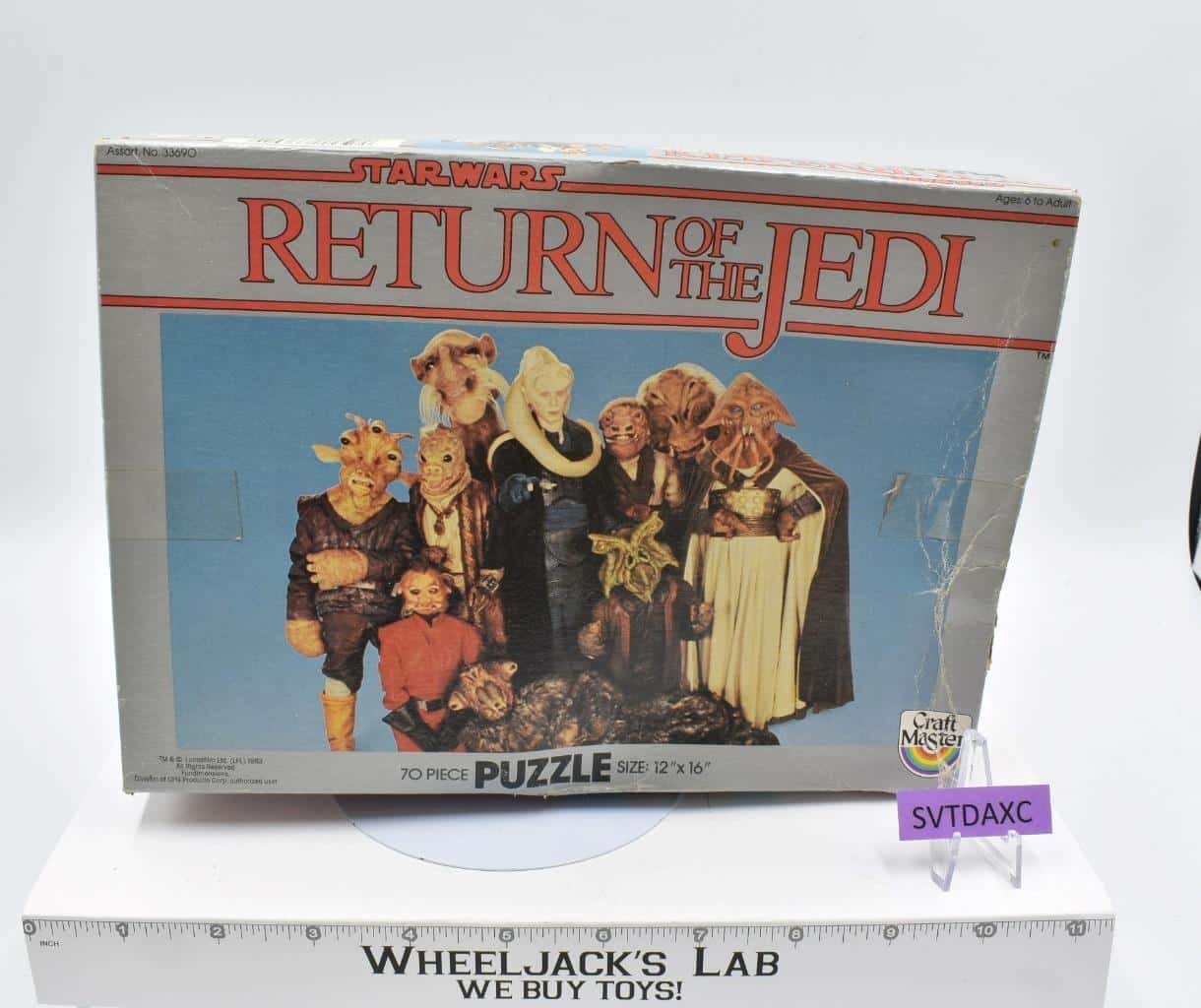 Friends of Jabba the Hutt Star Wars 1983 Craft Master 70pc 12x16 Jigsaw ...