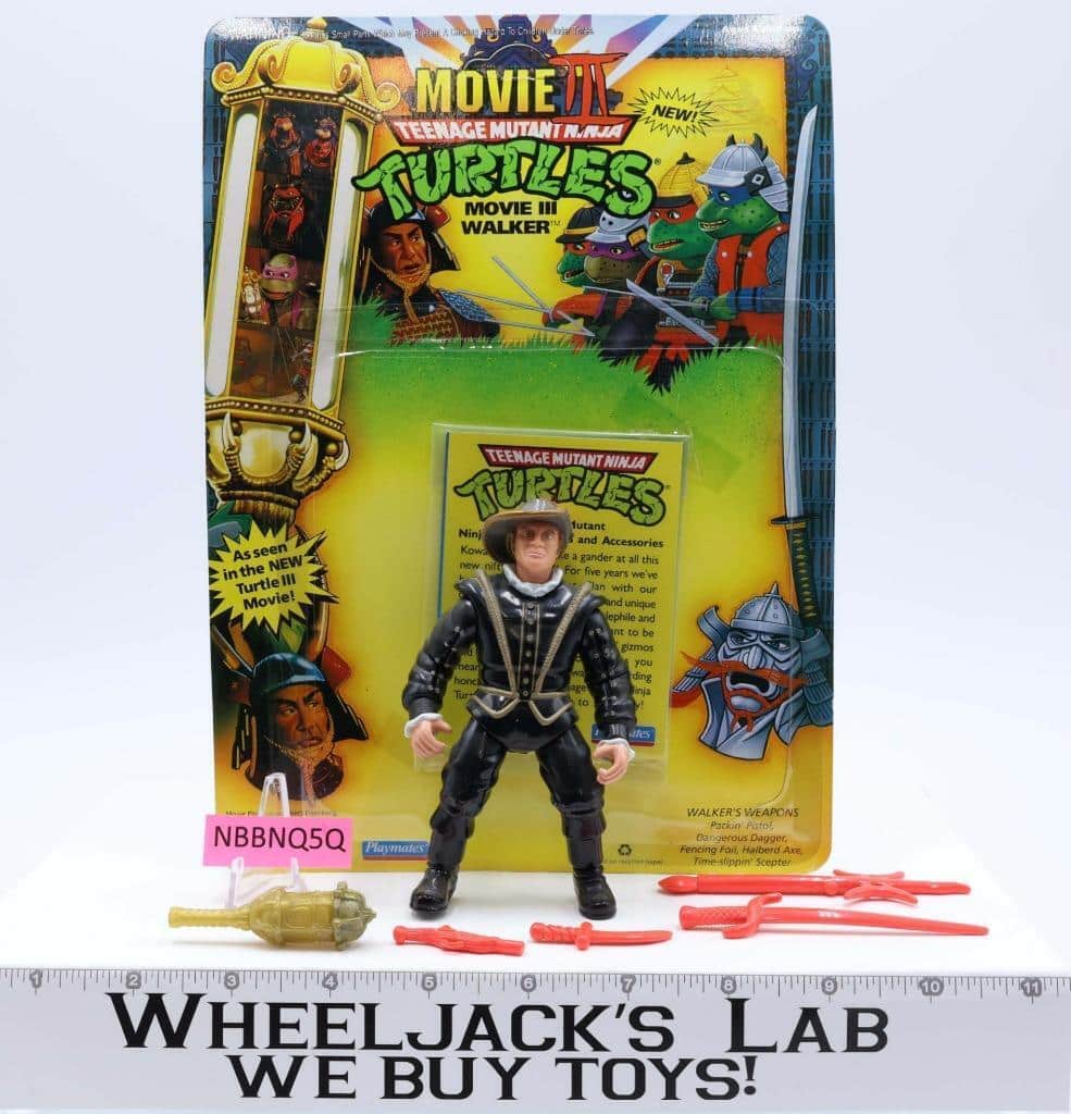 Walker Movie III W/Card 100% Complete TMNT 1993 Playmates Action Figure ...
