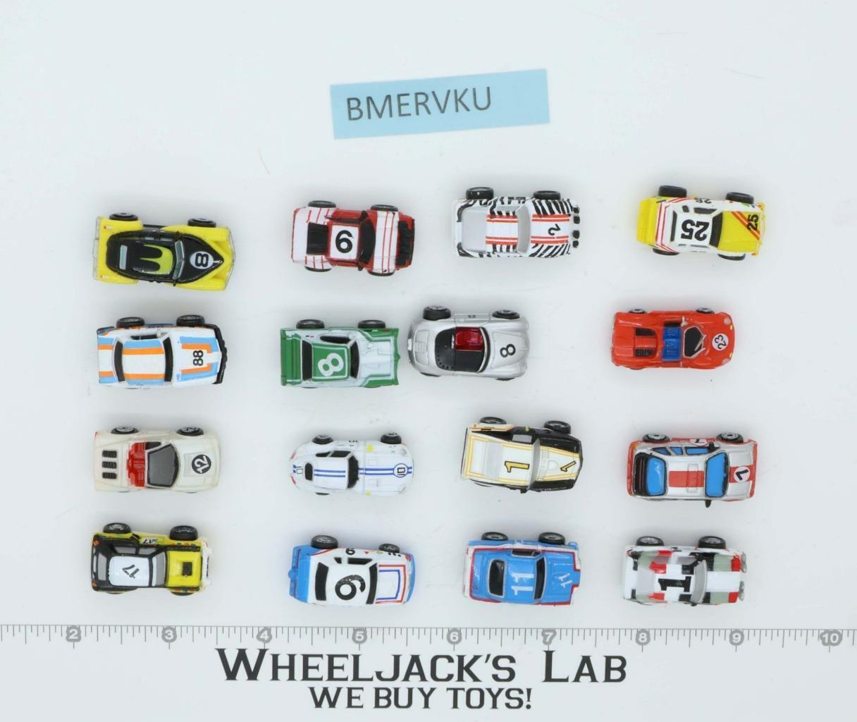Lot of 16 Race Cars 1988-89 Vintage Galoob Micro Machines - Wheeljack's Lab