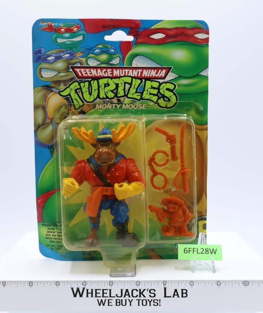 Monty Moose Teenage Mutant Ninja Turtles TMNT 1992 Playmates NEW MOSC ...