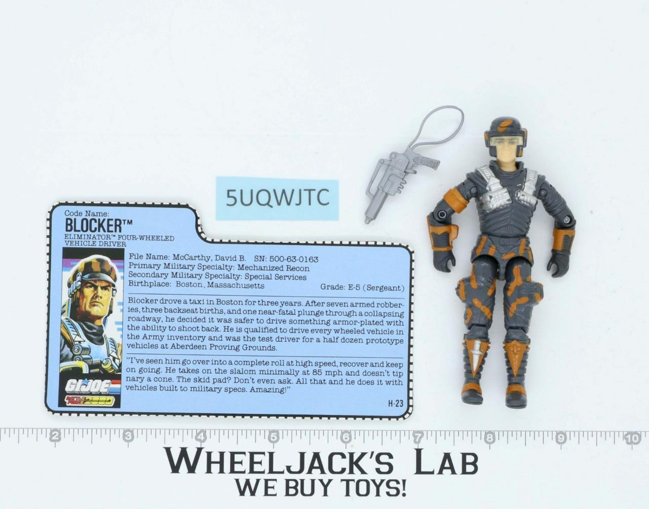 Blocker V1 100% Complete 1987 G.I. Joe Hasbro Vintage Action Figure ...