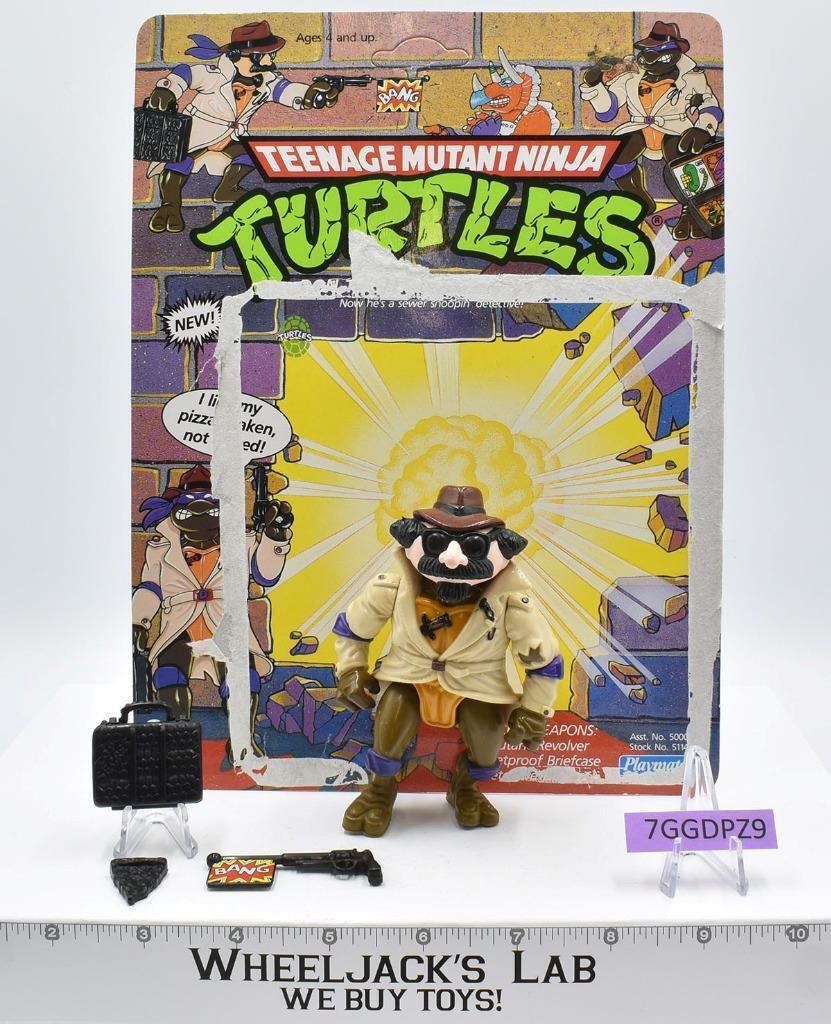 Don, Undercover Turtle W/Card 100% Complete TMNT 1990 Playmates Action ...