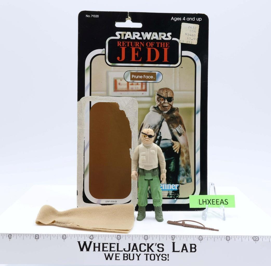 Prune Face 100% Complete 77 Back-A Star Wars ROTJ 1983 Kenner Figure NO ...