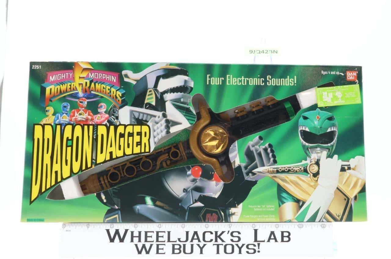 Dragon Dagger 100% Complete Power Rangers 1994 Bandai Action Figure ...