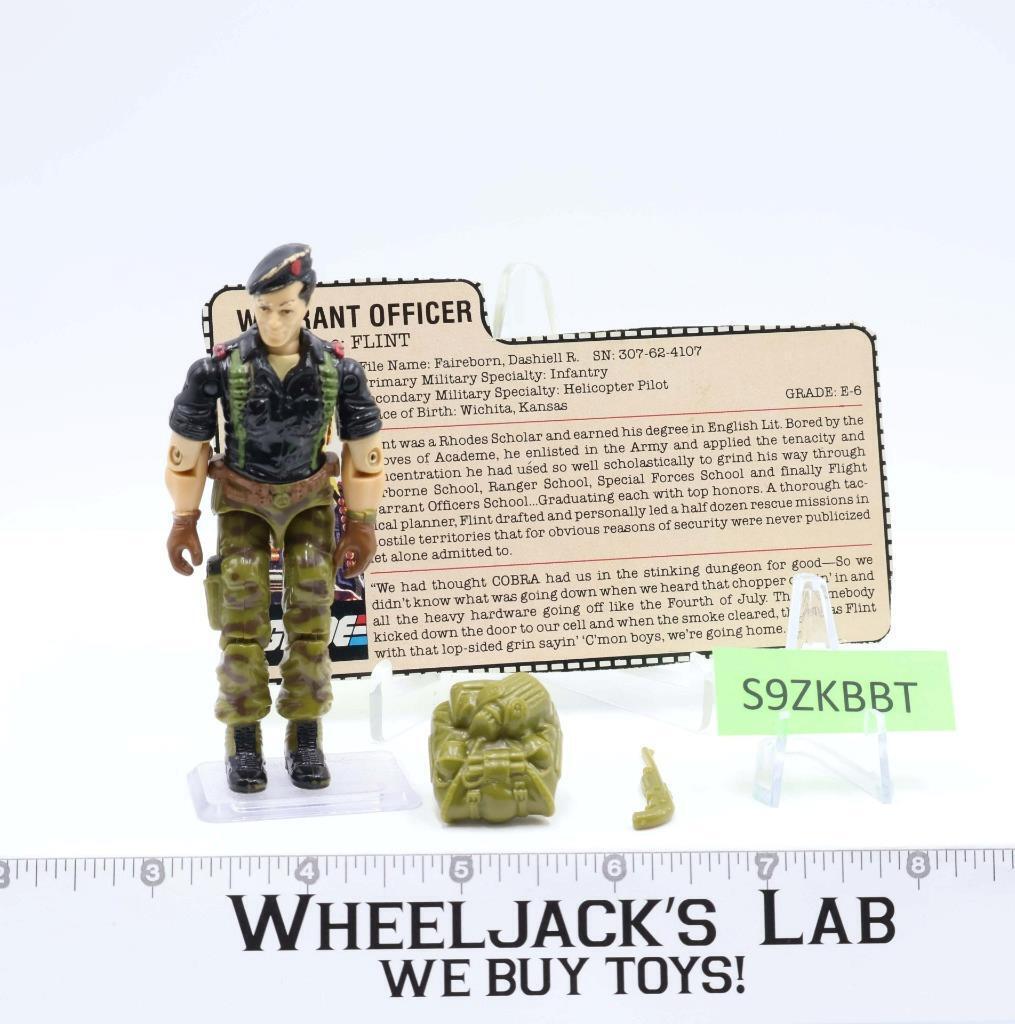 Flint V1 100% Complete G.I. Joe 1985 Hasbro Vintage Action Figure ...