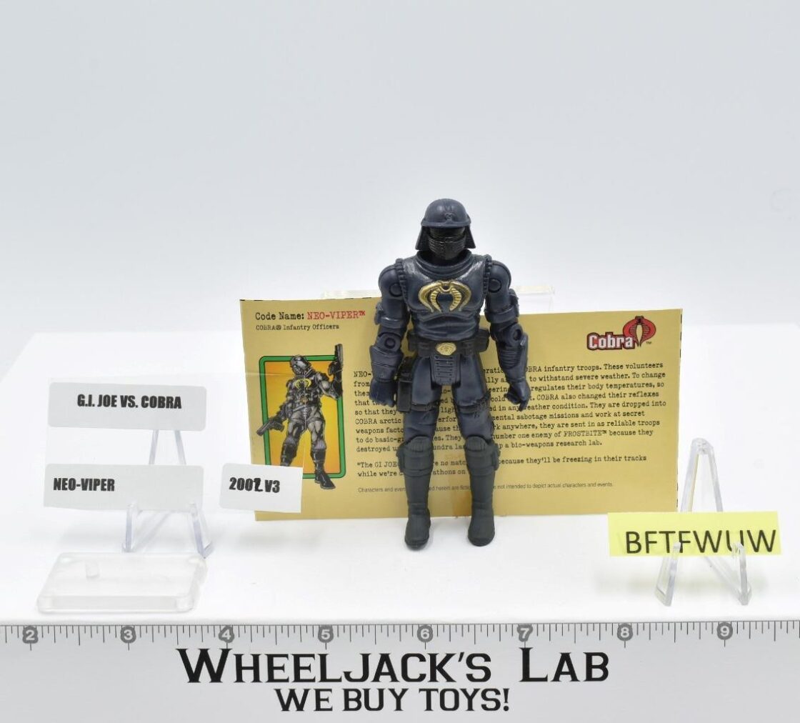 Neo-Viper V3 100% Complete G.I. Joe 2002 Hasbro Action Figure - Wheeljack's Lab