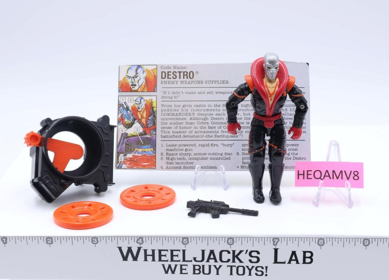 Destro V3 100% Complete 1992 G.I. Joe Hasbro Vintage Action Figure ...