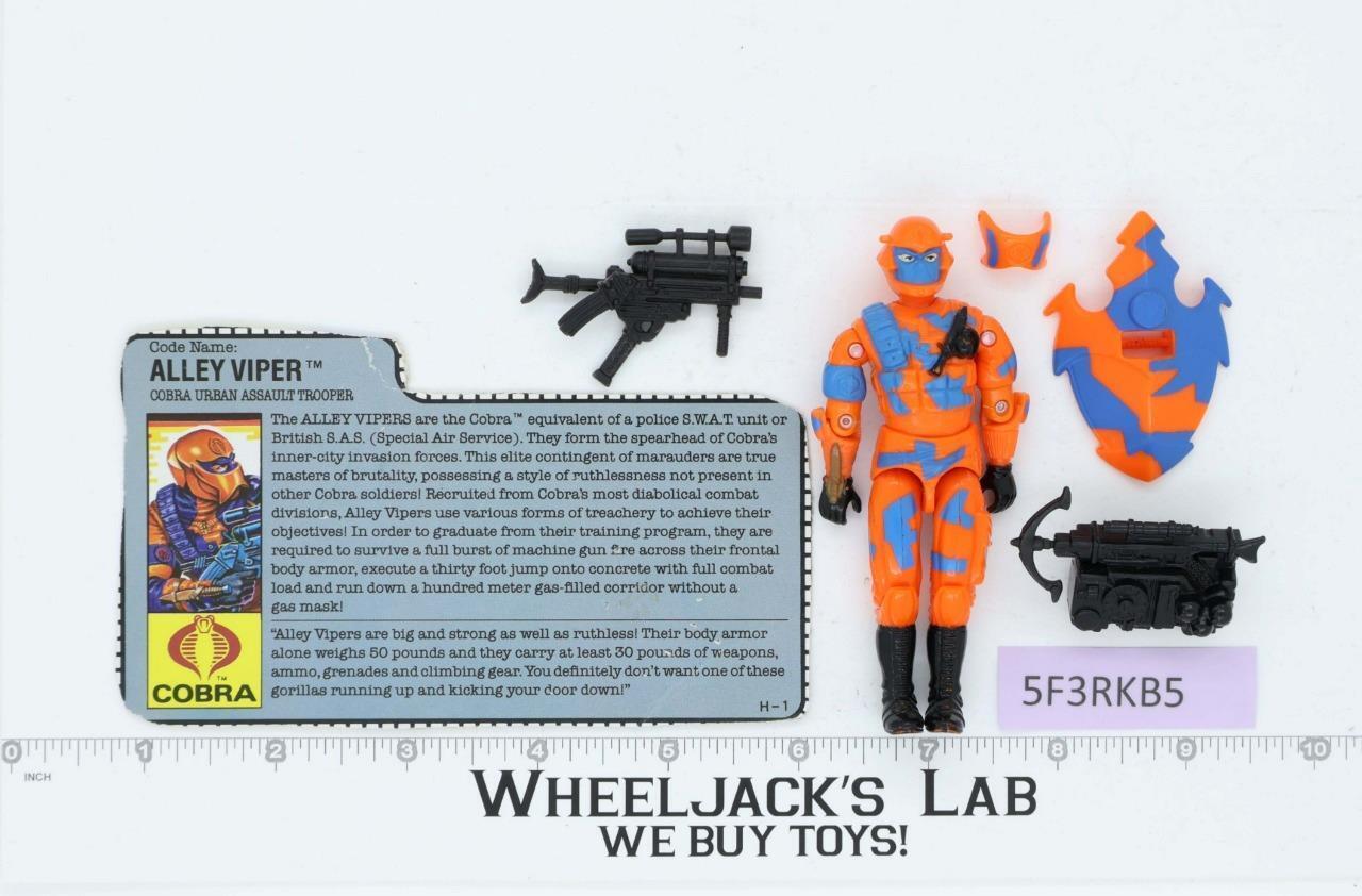 Alley Viper V1 100% Complete G.I. Joe 1989 Hasbro Vintage Action Figure ...