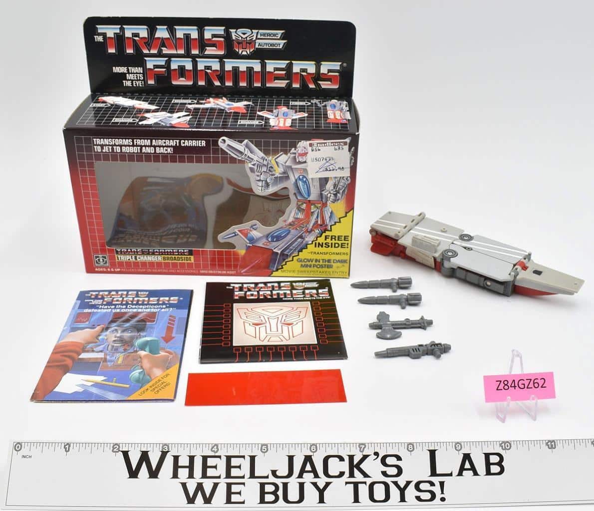 Broadside Nice Figure MIB Complete 1986 Vintage Hasbro G1 Transformers ...