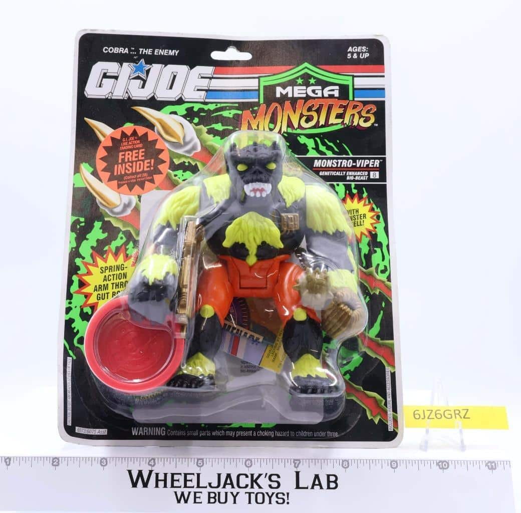 Monstro-Viper GI Joe Mega Monsters 1992 Hasbro Action Figure NEW MOSC ...