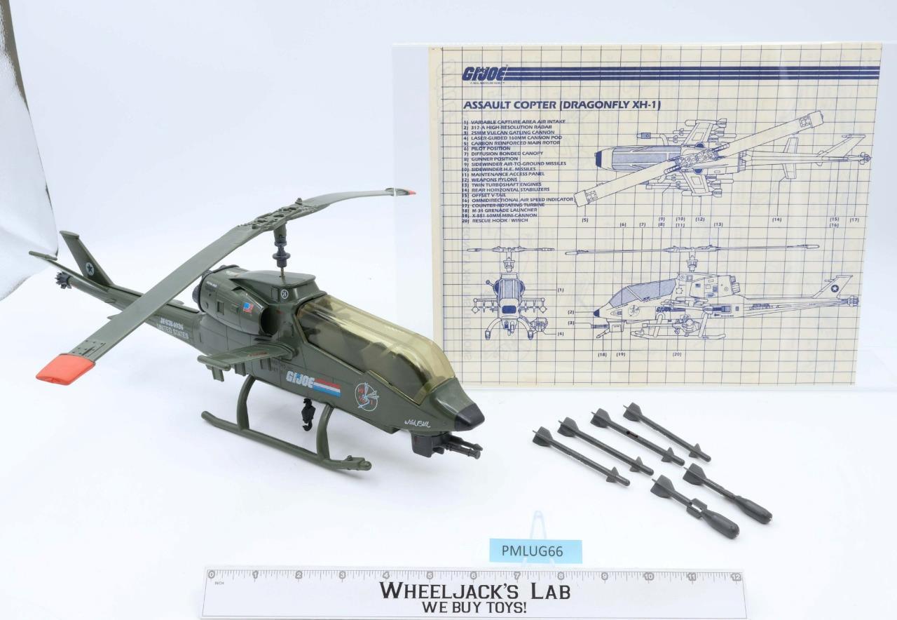 Dragonfly Assault Copter 100% Complete G.I. Joe 1983 Hasbro Vintage ...