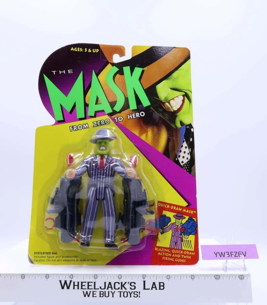 Quick-Draw Mask Twin Firing Guns The Mask 1995 Kenner NEW MOSC SEALED ...
