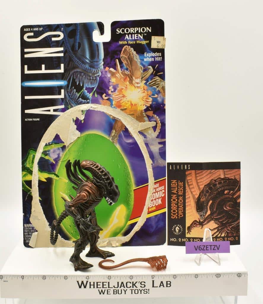 Scorpion Alien Complete W/Cardback Aliens 1992 Kenner Action Figure ...