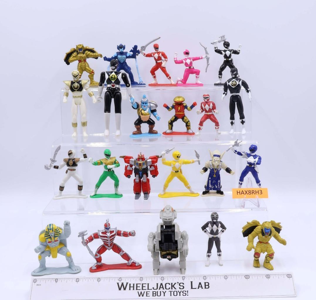 Lot of 22 Mini Power Rangers 1990's Bandai 3" Action Figures - Wheeljack's Lab